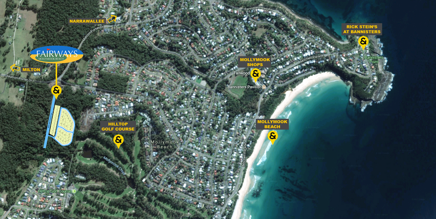 SITE PLAN – FAIRWAYS MOLLYMOOK BEACH